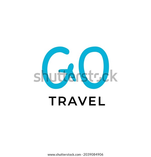 Go Travel Logo Vector Design Vacation Stock Vector (Royalty Free ...