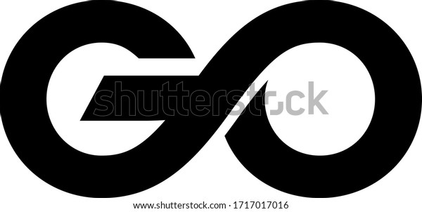 Go Vector Lettering Isolated On White Stock Vector (Royalty Free ...