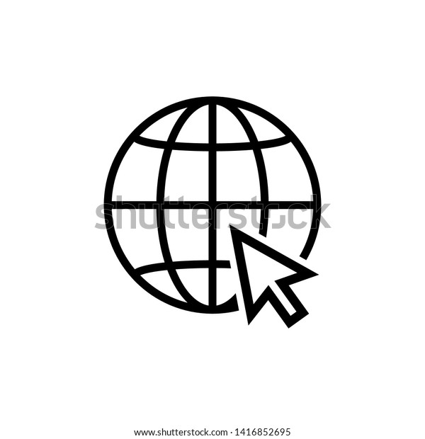 Go to web symbol icon vector illustration