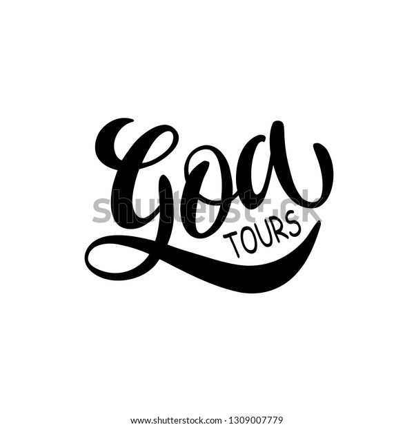 Goa Hand Written Lettering Palm India Stock Vector (Royalty Free ...