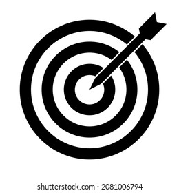Goal Arrow Bow Achievement Vector Graphic Stock Vector (Royalty Free ...