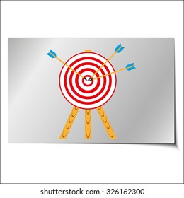Goal Arrows Vector Illustration Stock Vector (Royalty Free) 326162300 ...