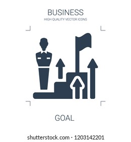 Goal Icon High Quality Filled Goal Stock Vector (Royalty Free ...
