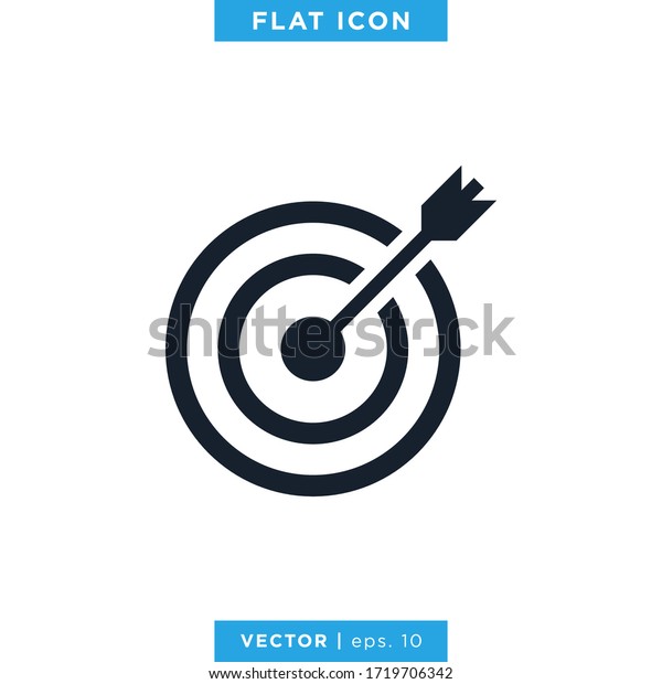 Goal Icon Vector Logo Design Template Stock Vector (Royalty Free ...