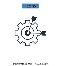 Goal Icons Symbol Vector Elements Infographic Stock Vector (Royalty ...