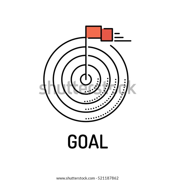Goal Line Icon Stock Vector (Royalty Free) 521187862 | Shutterstock