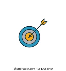 Goal Seeking Icon Simple Element Project Stock Vector (Royalty Free ...