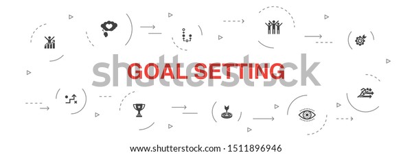 Goal Setting Infographic 10 Steps Circle Stock Vector (Royalty Free ...