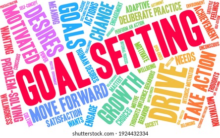 Goal Setting Word Cloud On White Stock Vector (Royalty Free) 1924432334 ...