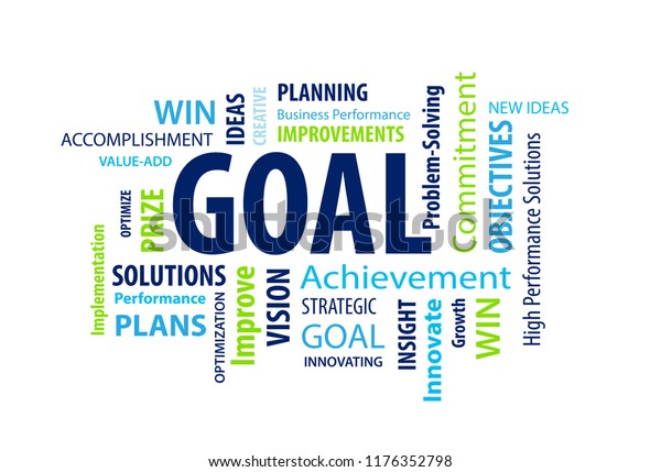 Goal Word Cloud Stock Vector (Royalty Free) 1176352798 | Shutterstock
