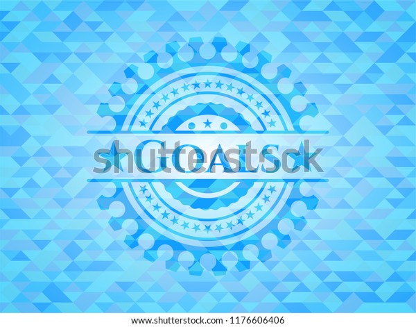 Goals Sky Blue Emblem Mosaic Ecological Stock Vector (Royalty Free ...