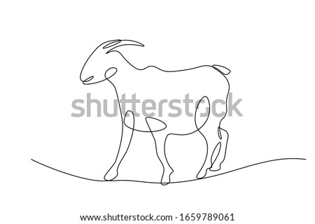 Goat Line Drawing | Free download on ClipArtMag
