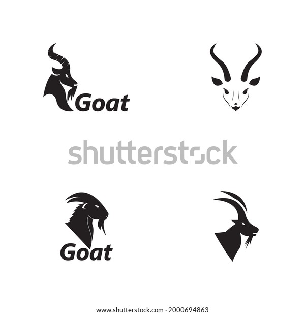 Goat Logo Vector Template Illustration Stock Vector (Royalty Free ...