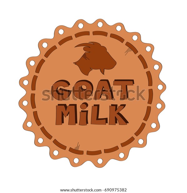Goat Milk Vector Badge Stock Vector (Royalty Free) 690975382 | Shutterstock