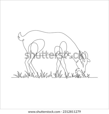 Goat Line Drawing | Free download on ClipArtMag