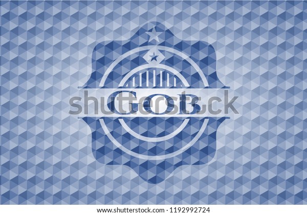 Gob Blue Hexagon Emblem Stock Vector (Royalty Free) 1192992724 ...