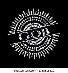 Gob Chalk Emblem Vector Illustration Detailed Stock Vector (Royalty ...