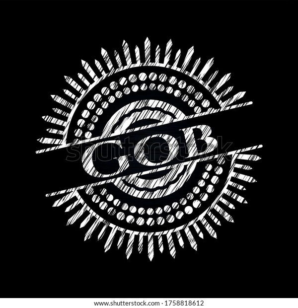 Gob Chalk Emblem Vector Illustration Detailed Stock Vector (Royalty ...
