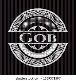 Gob Silver Badge Vector Illustration Mosaic Stock Vector (Royalty Free ...
