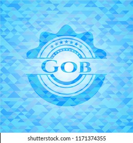 Gob Sky Blue Emblem Triangle Mosaic Stock Vector (Royalty Free ...