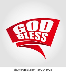 God Bless Labels Banners Stock Vector (Royalty Free) 692145925 ...