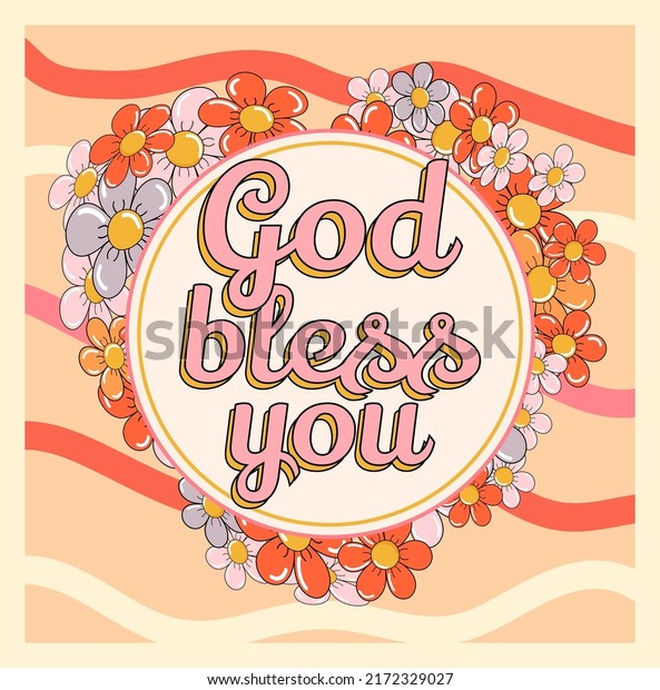 God Bless You Vector Stock Illustration: เวกเตอร์สต็อก (ปลอดค่า ...