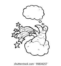 God Creating World Cartoon Stock Vector (Royalty Free) 90834257 ...