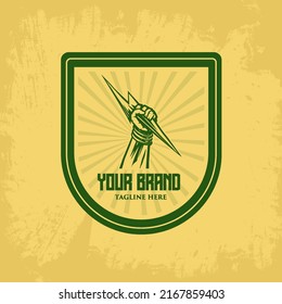 God Hand Mascot Logo Vector Illustration Stock Vector (Royalty Free ...