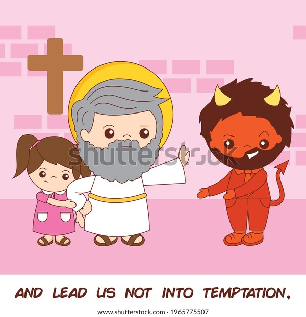 God His Daughter Devil Our Father Stock Vector (Royalty Free ...