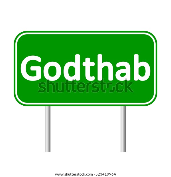 Godthab Road Sign Isolated On White Stock Vector (Royalty Free ...
