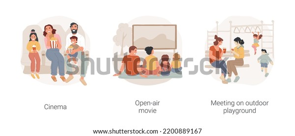 Going Out Friends Isolated Cartoon Vector Stock Vector (Royalty Free ...