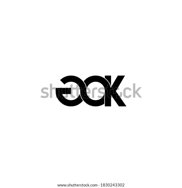 Gok Letter Original Monogram Logo Design Stock Vector (Royalty Free ...