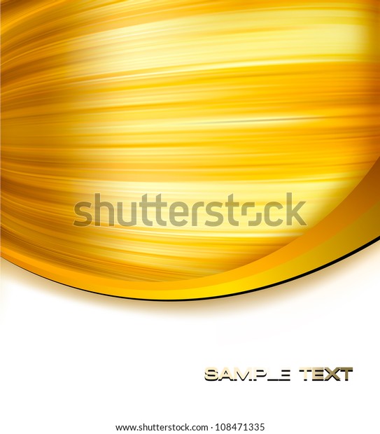 Gold Abstract Background Illustration Vector Stock Vector (Royalty Free ...