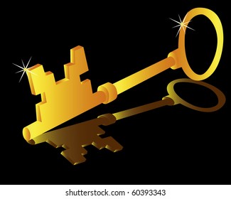 18,550 Gold Key Black Background Images, Stock Photos & Vectors ...