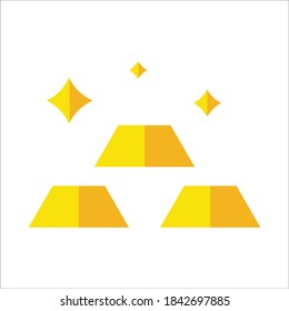 Gold Bar Icon Vector Logo Template Stock Vector (Royalty Free ...