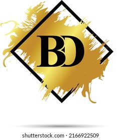Gold Bd Logo Symbol Vector Art Stock Vector (Royalty Free) 2166922509 ...