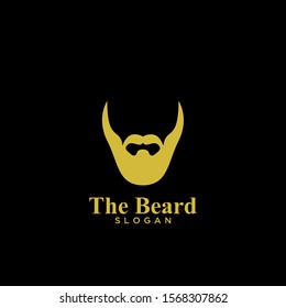Gold Beard Logo Icon Design Vector Stock Vector (Royalty Free ...