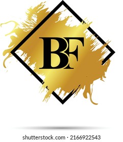 Gold Bf Logo Symbol Vector Art Stock Vector (Royalty Free) 2166922543 ...