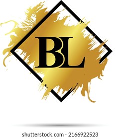 Gold Bl Logo Symbol Vector Art Stock Vector (Royalty Free) 2166922523 ...
