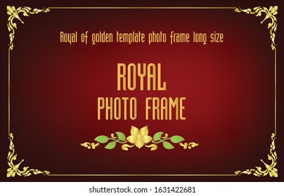 Gold Border Frame Corner Thailand Line Stock Vector (Royalty Free ...