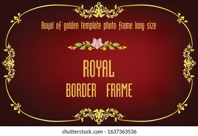 Gold Border Frame Corner Thailand Line Stock Vector (Royalty Free ...