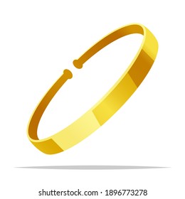Gold Bracelet Vector Isolated Illustration Stock Vector (Royalty Free ...