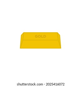 Gold Brick Icon Isolated On White Stock Vector (Royalty Free ...
