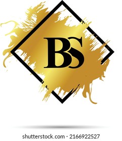 Gold Bs Logo Symbol Vector Art Stock Vector (Royalty Free) 2166922527 ...