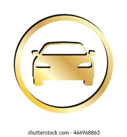 Gold Car Icon Stock Vector (Royalty Free) 466968863 | Shutterstock