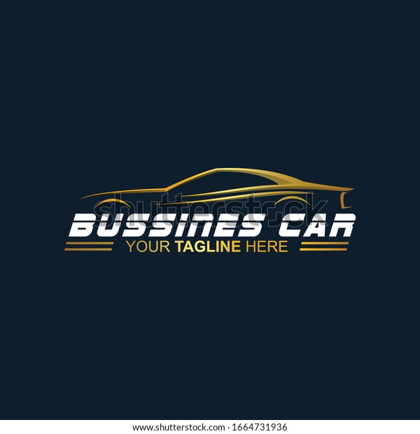 Gold Car Logo Design Vector Stock Vector (Royalty Free) 1664731936 ...