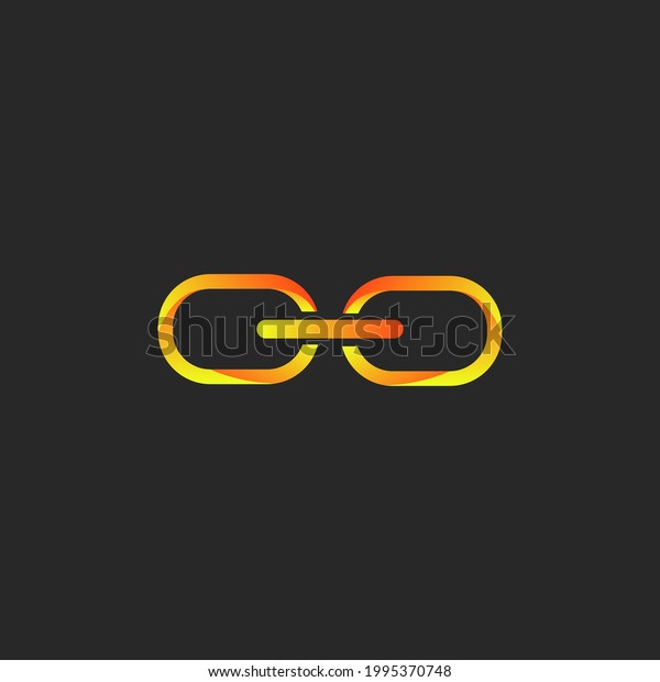 Gold Chain Icon Logo Design Vector Stock Vector (Royalty Free ...