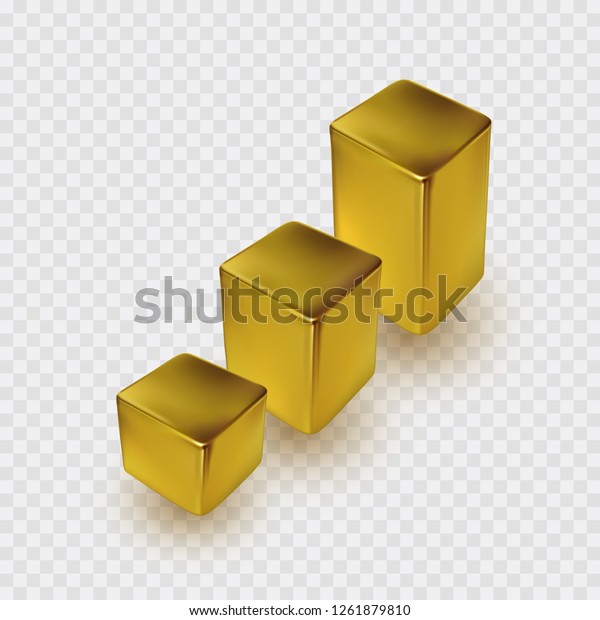 Gold Chart Isolated On Transparent Background Stock Vector (Royalty ...