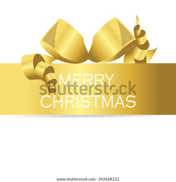 Gold Christmas Banner Background Stock Vector (Royalty Free) 342668222 ...