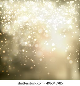 Gold Christmas Glitter Background Stock Vector (Royalty Free) 496845985 ...